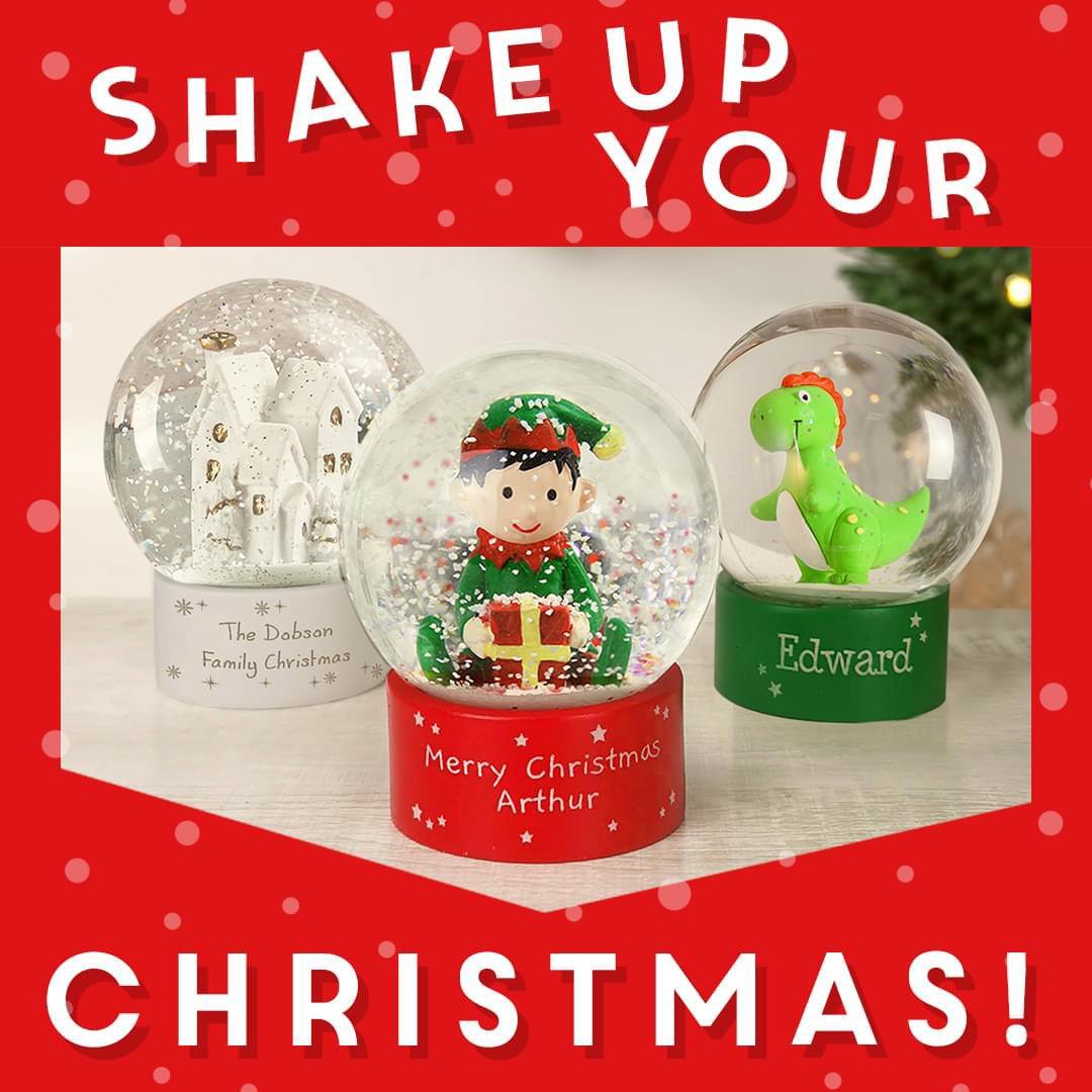 Shake Up Your Christmas With Our Personalised Snow Globes – My Happy ...