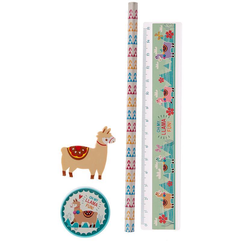 Novelty Stationery Set | Erasers | Pencil Cases | Llama Unicorn Sloth ...