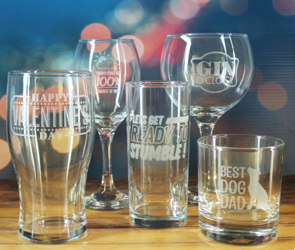 Novelty Glassware - Funny Glass Quotes Sayings Gift