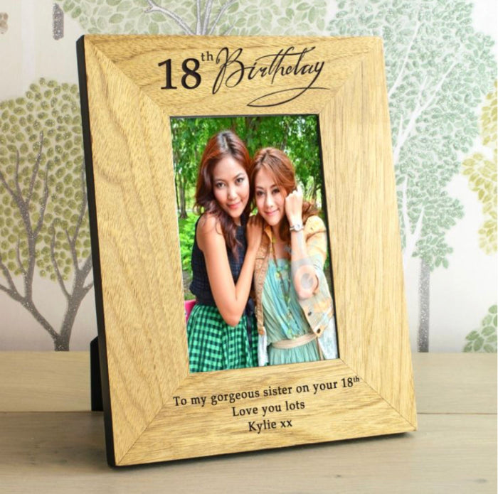 Personalised 18th Birthday Photo Frame — My Happy Moments