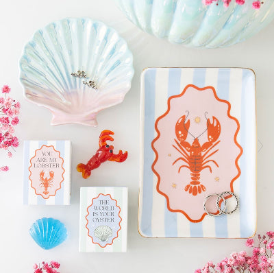 Striped Lobster Trinket Dish
