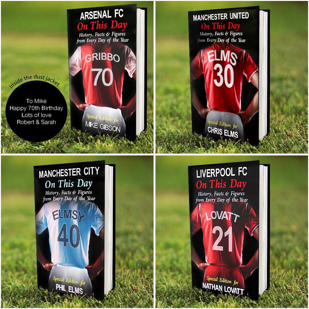 Personalised On This Day Football Team Books - Birthday