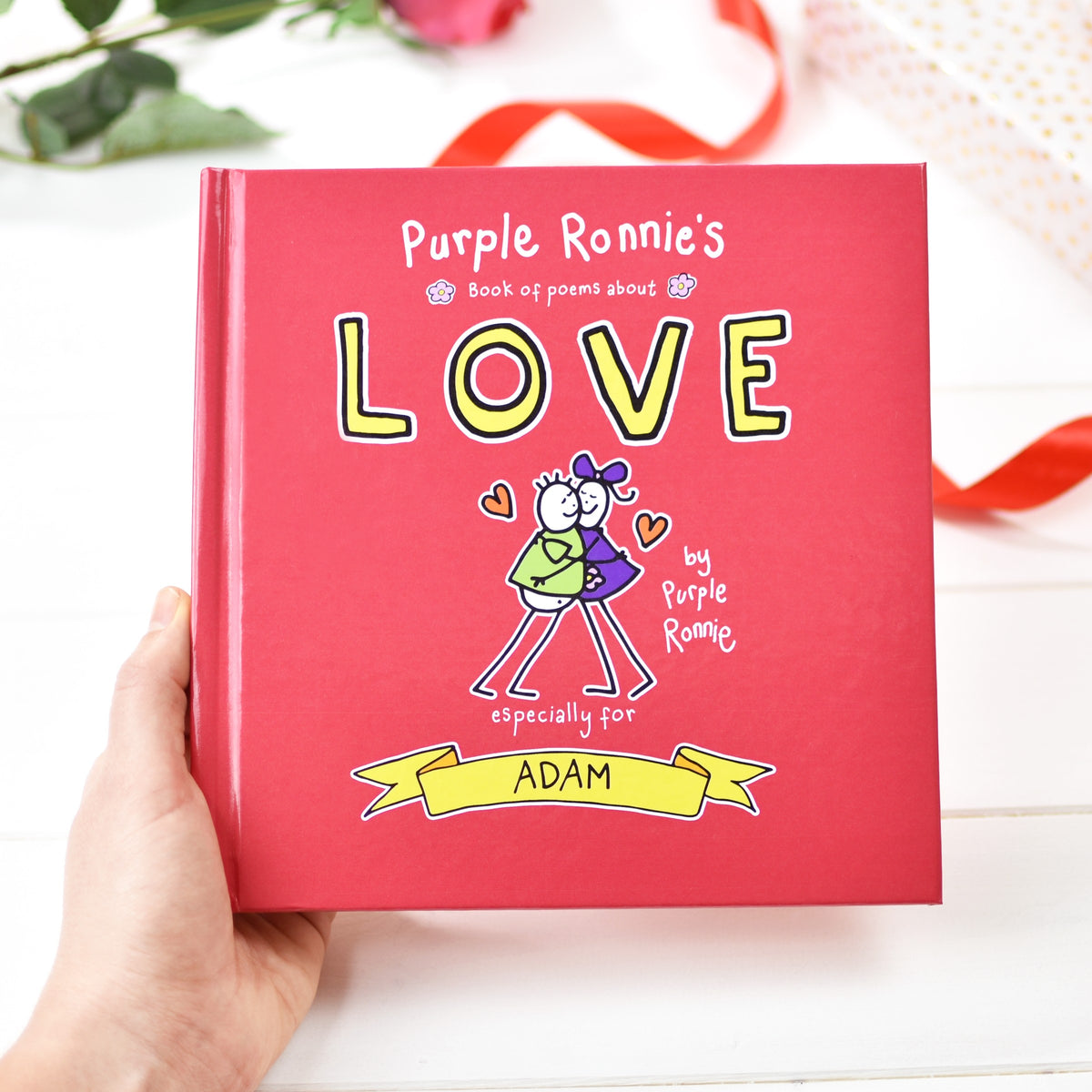 Personalised Purple Ronnie's Book of Poems About Love | Valentines Day ...